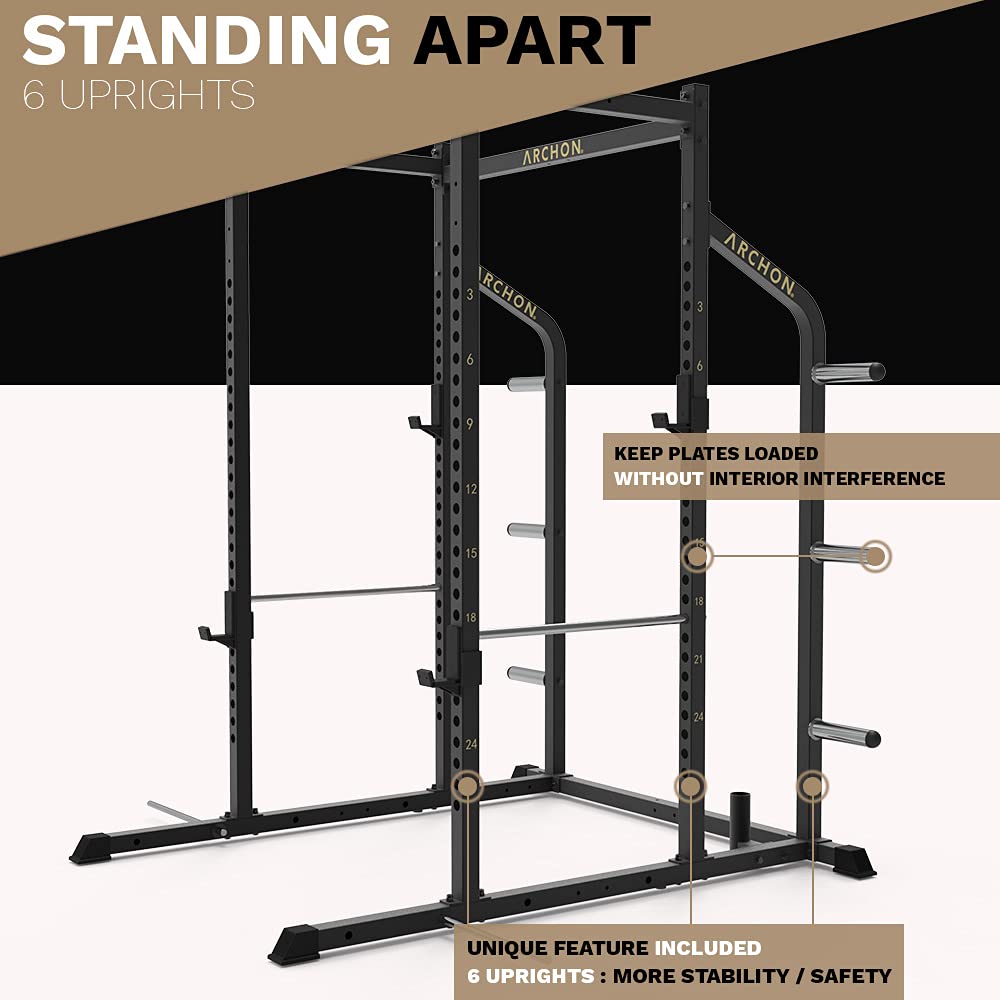 ARCHON Power Cage W/ 6 Uprights | Squat Rack | Power Cage | Power ...