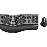 Amazon.com: ProtoArc Ergonomic Wireless Keyboard Mouse, EKM01 Plus Full ...