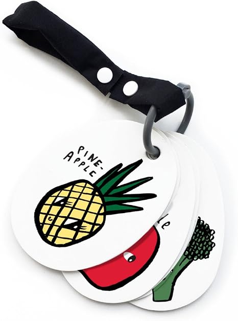 Amazon.com: Wee Gallery, Stroller Cards, Flash Card Clips for Baby - I ...