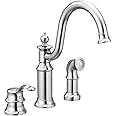 Moen S711 Waterhill One-Handle High Arc Kitchen Faucet, Chrome - Touch ...