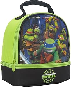 Amazon.com: Nickelodeon Teenage Mutant Ninja Turtles Dual Lunch Box Kit ...