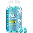 Amazon.com: Sijigood Vegan Biotin Gummies with Collagen, Keratin, Hyaluronic Acid, Vitamin for ...