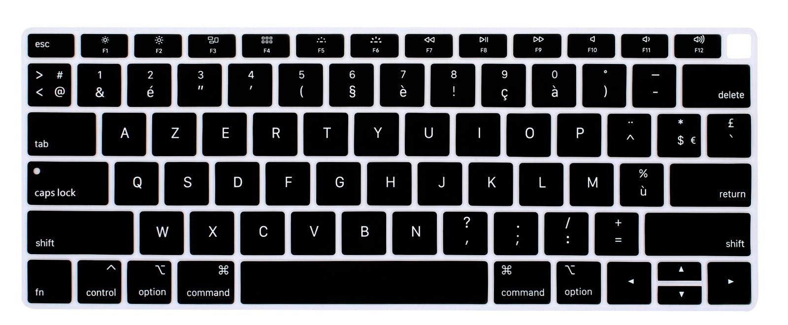 Mua French Language AZERTY Silicone Keyboard Cover Skin for MacBook Air ...