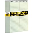Amazon.com : 1InTheOffice Steno Pads Spiral 6x9, Spiral Note Pad ...
