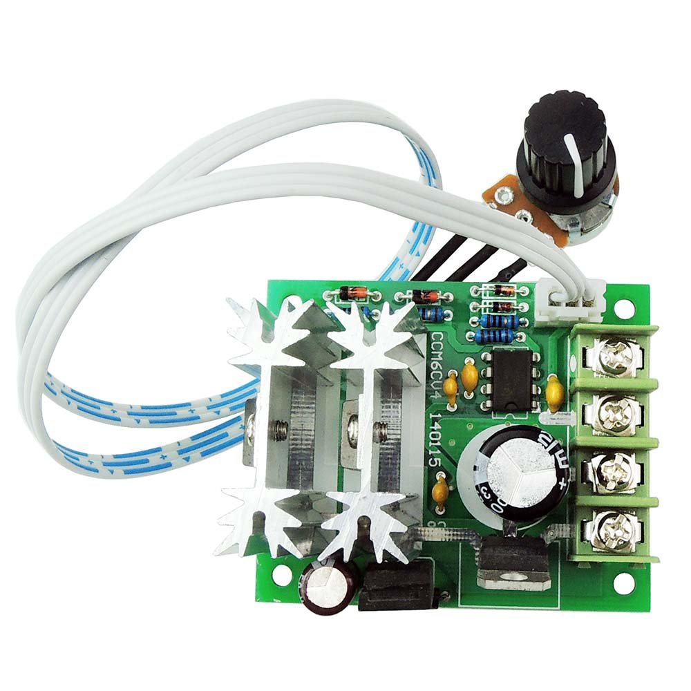 uniquegoods 6V 12V 24V DC 10A PWM DC Motor Speed Controller Adjustable ...