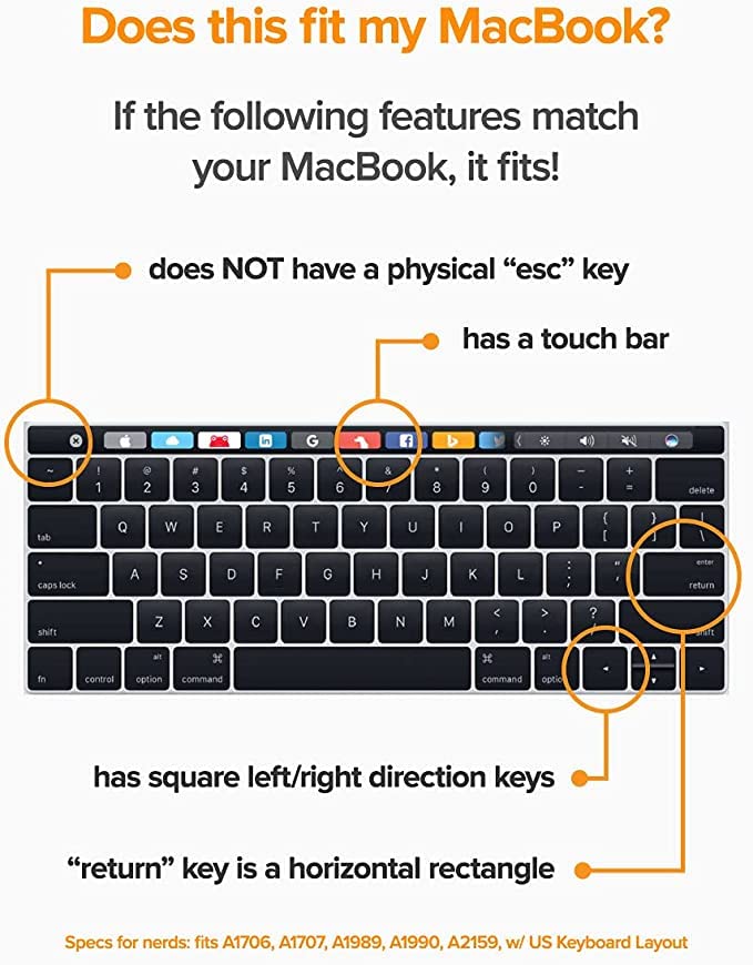 UPPERCASE GhostCover Premium Ultra Thin Keyboard Protector, Compatible ...