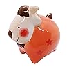 WitnyStore Coin Bank 5" High Orange Goat - Hand Made Painted Ceramic ...