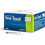 Amazon.com: EasyTouch U-100 Insulin Syringe with Needle, 27G 0.5cc 1/2-Inch (12.7mm), Box of 100 ...