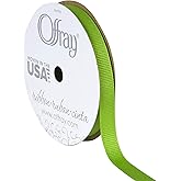 Amazon.com: Offray, Island Blue Grosgrain Craft Ribbon, 3/8-Inch, 3/8 ...