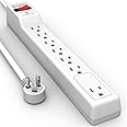 Amazon.com: PLUGTUL 20FT Surge Protector (900 Joules), Flat Plug Power ...