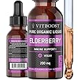 Amazon.com: VITBOOST Extra Strength Vegan 200mg Organic Elderberry Syrup | Immune Support for ...