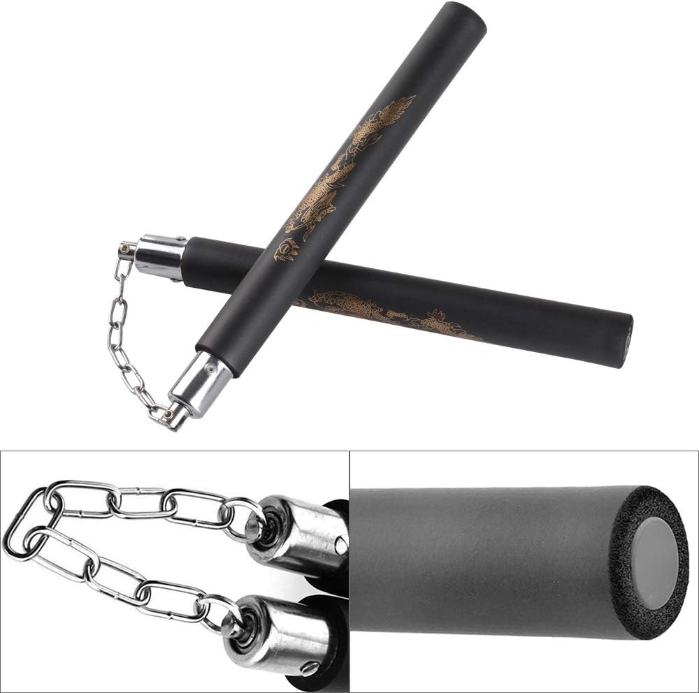 Gobesty Foam Nunchucks, 2 Pair Foam Portable Training Nunchaku Foam ...