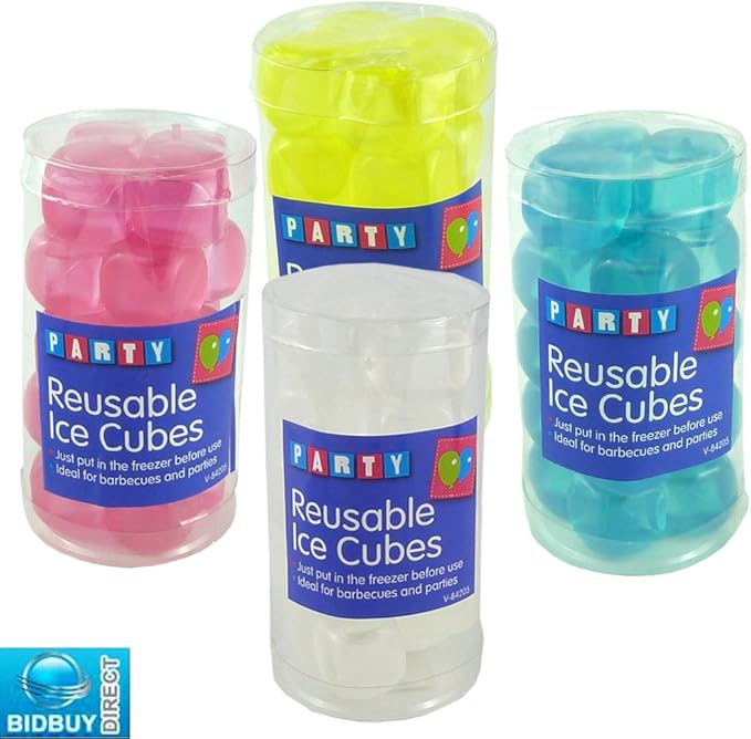 New Pack of 20 Reusable Plastic Ice Cubes - Washable - Perfect for ...
