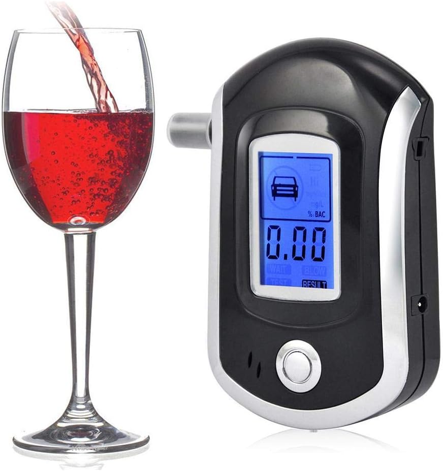 Alcoholímetro Digital, Alcoholímetro profesional con 5 Boquillas ...