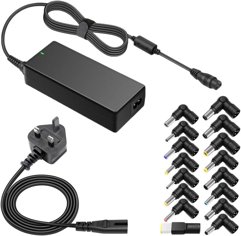 90W Laptop Charger Universal UK Plug Power Adapter Cord: Amazon.co.uk ...