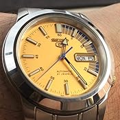 Amazon.com: Seiko Men's Automatic Stainless Steel Casual Watch, Color ...