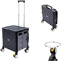 Utility Cart Folding and Collapsible Large Capacity Shopping Foldable ...