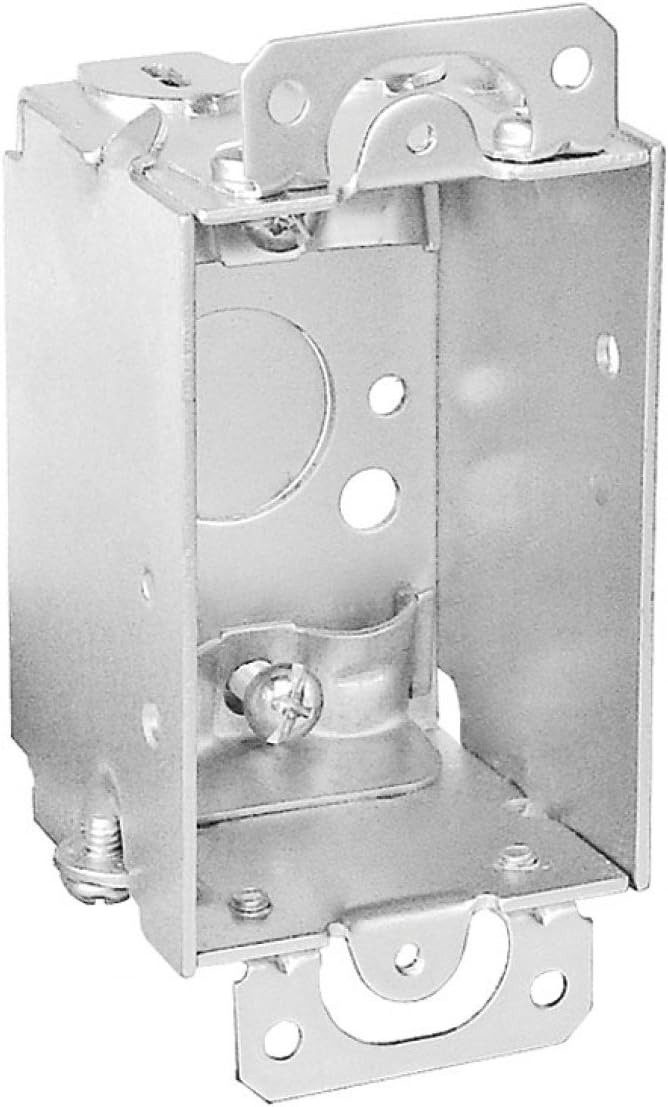2 Pcs, 2 In. Deep Switch Box w/Clamps for Nonmetallic Sheathed Cable ...