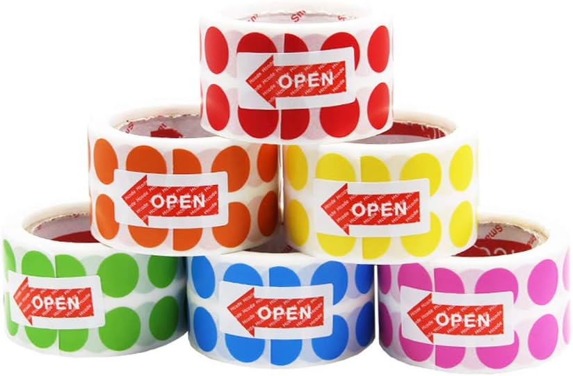 Hcode 1/2 Inch Color Coding Label 12.7mm Garage Sale Stickers Blank ...