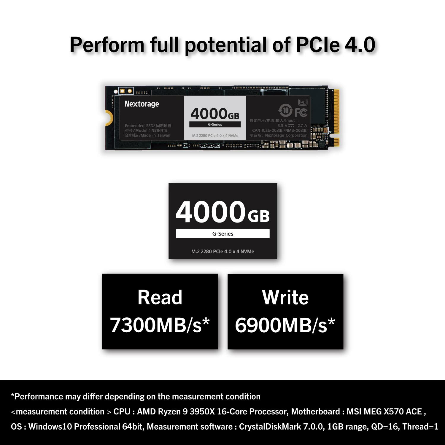 Mua Nextorage Japan 4TB NVMe PCIe Gen.4 M.2 Internal SSD (Read Speed up ...