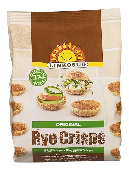 Linkosuo Rye Crisps - Original - Ruissipsi Aito Ruis (150g): Amazon.co.uk: Grocery
