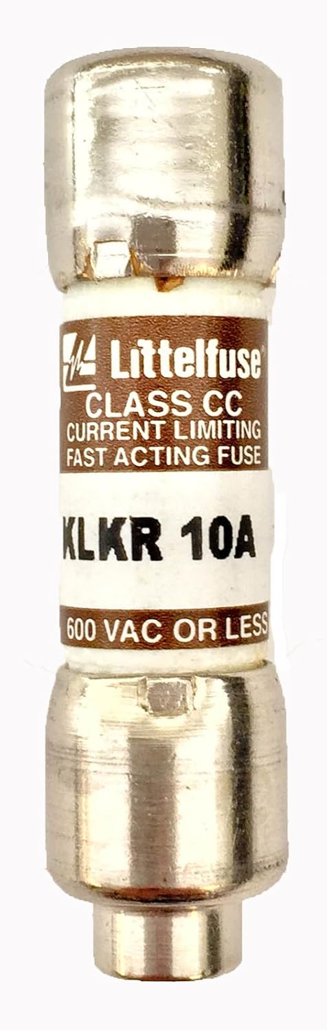 Littelfuse KLKR010.T Class CC Fuse, Fast Acting, 600V, 10 Amp (Pack of ...