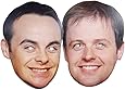 Ant & Dec - TWIN PACK - Celebrity Face Masks: Amazon.co.uk: Toys & Games