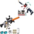 Amazon.com: Bugrtey Soft Bullet Sniper Rifle and Shell Ejecting Shotgun : Toys & Games