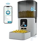 Amazon.com : Iseebiz Smart Pet Feeder, Automatic Cat Dog Feeder, 6L WiFi App Control Food ...