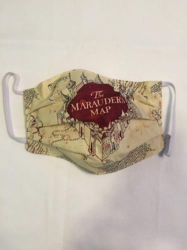 Harry Potter Cotton Face Mask - Hogwarts Marauder's Map in Oman | Whizz ...