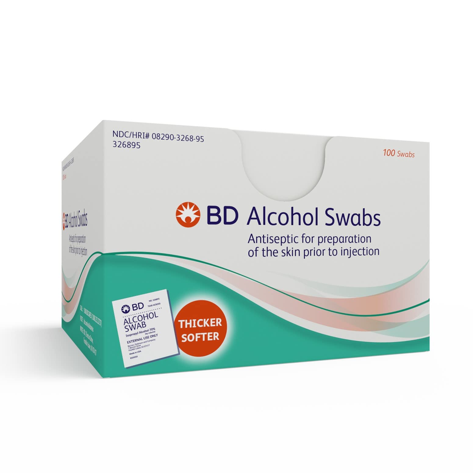 Mua BD Medical 326895 Alcohol Wipes, 70% Isopropyl Alcohol, Pack of ...