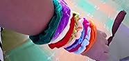 Buy Smile N Style Essentials -12 Pieces Multicolour Velvet hair band ...