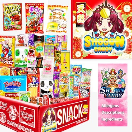 SHOGUN CANDY, 40 Pcs Japanese Snacks and Japanese Candy, Popin Cookin ...