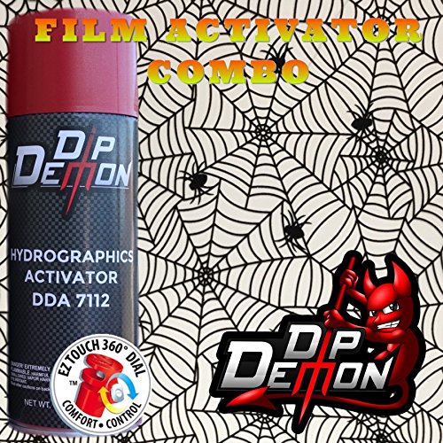 Combo Kit Mini Spider Web Hydrographic Water Transfer Film Activator ...