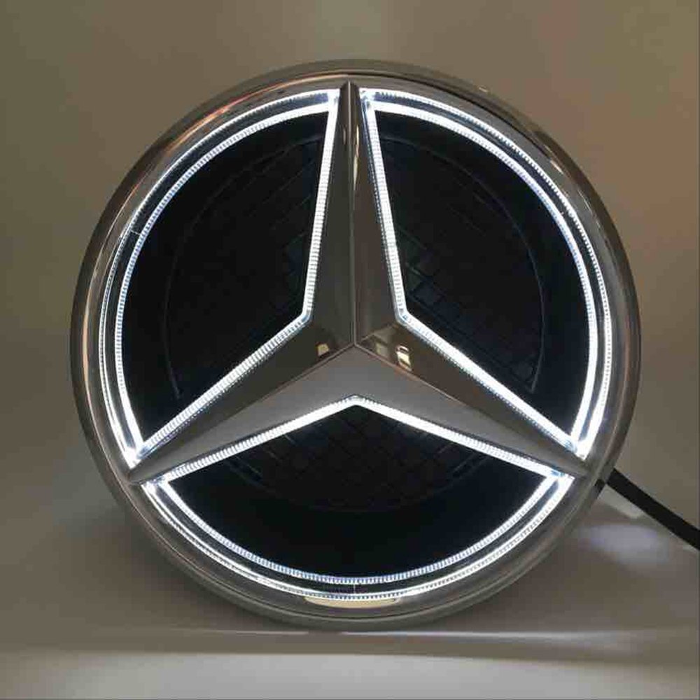 Automotive Illuminated Logo Hood Star DRL Front Car Grille Badge JSAMZ ...