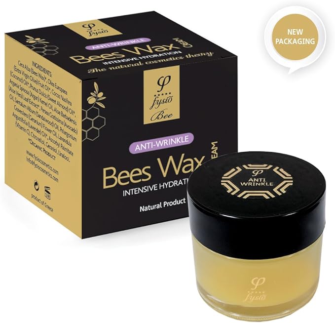 Beeswax Natural Face Cream Anti Wrinkle - Anti Ageing Moisturiser for ...