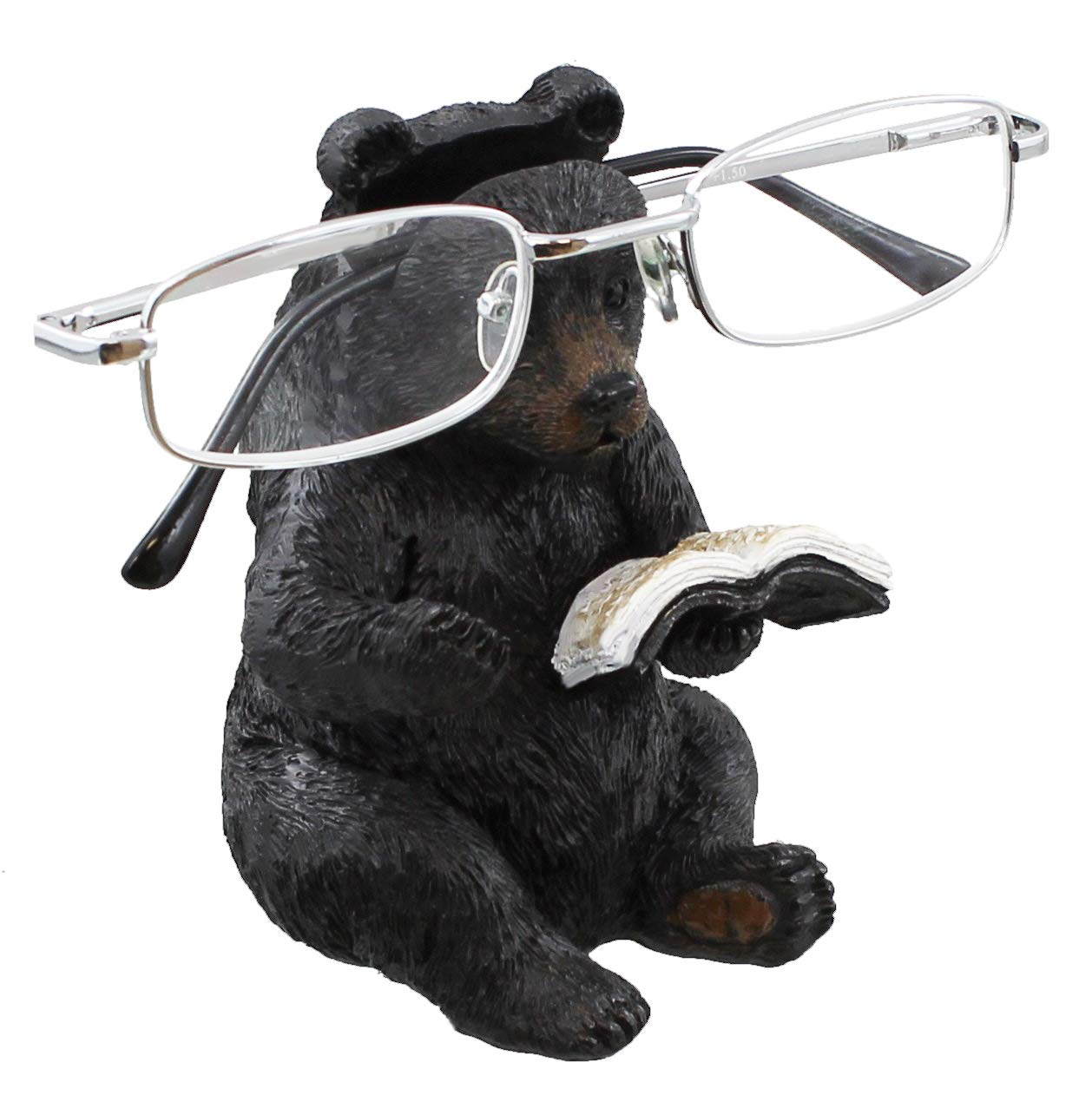 Whimsical Sitting Bear Reading Book Eyeglasses Holder Stand - Fun ...