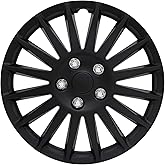 Amazon.com: Pilot Automotive WH553-17S-BS 17 Inch Spyder Black & Silver Universal Hubcap Wheel ...