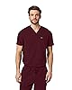 JAANUU Holmes Men's V-Neck 1-Pocket Scrub Top – Soft UltraLAST Fabric ...