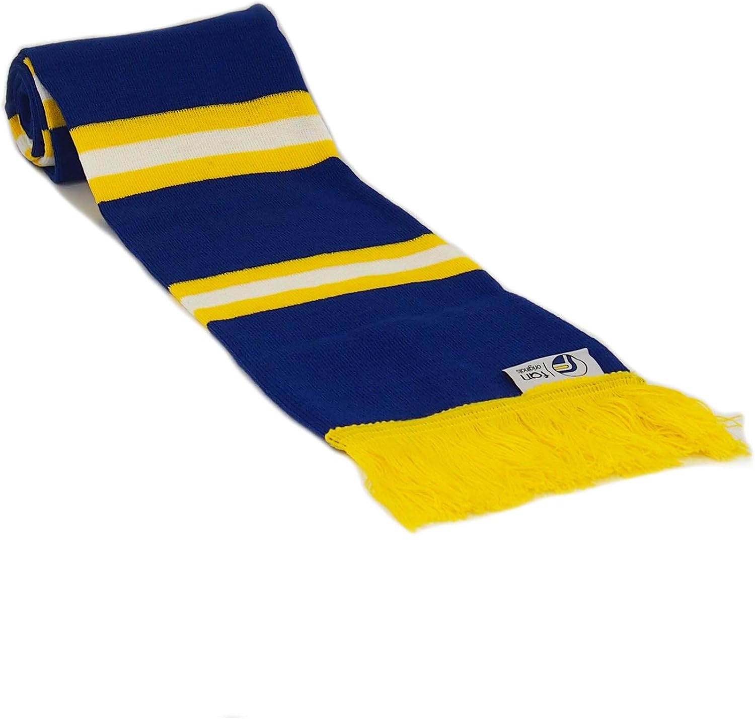 fan originals 3 Bar Football Bar Scarf in Leeds United Colours Blue ...