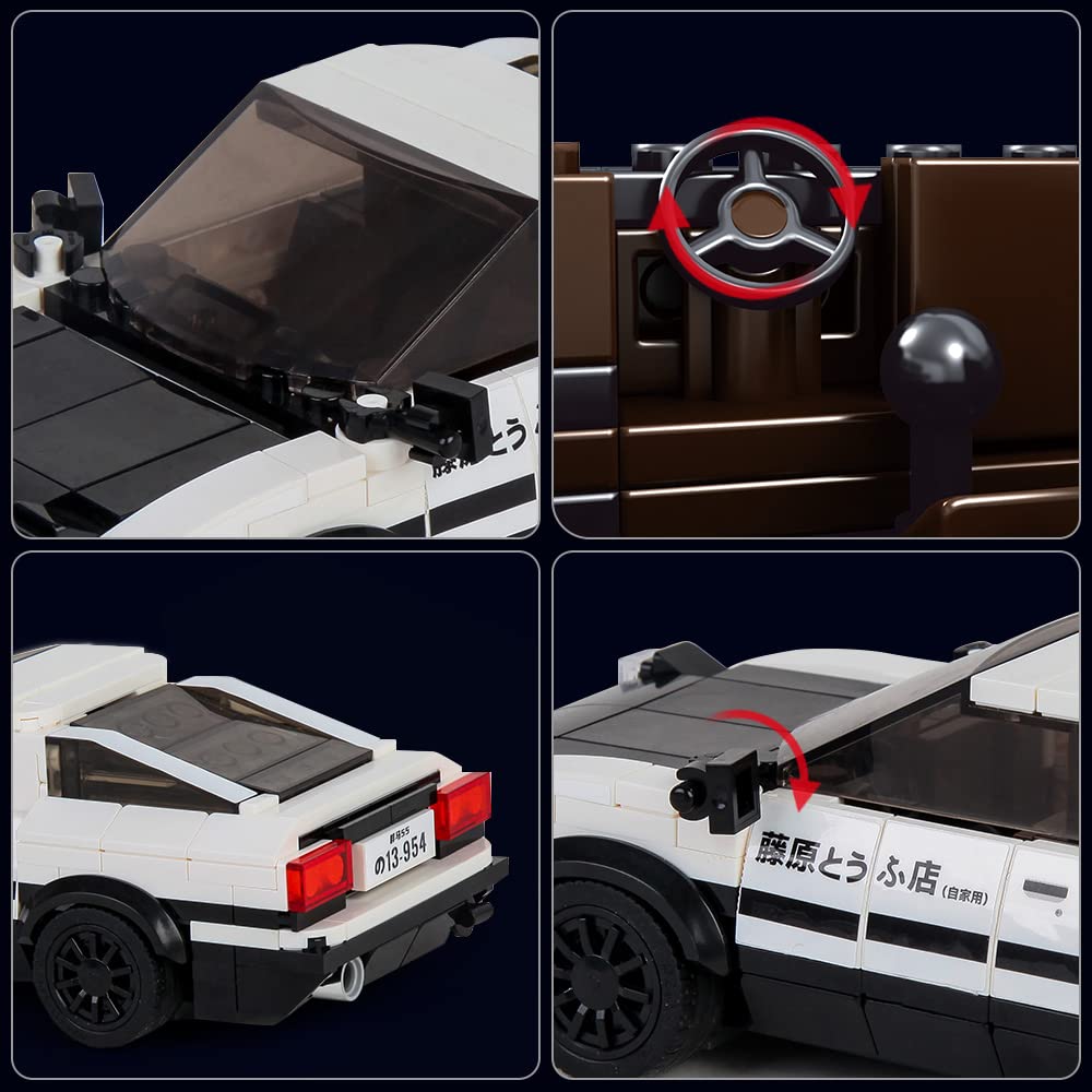 Mua Mould King AE86 Initial D Toy Car Building Blocks Sets with Acrylic ...