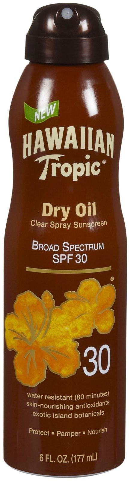 Amazon.com : Hawaiian Tropic Tanning Dry Oil Clear Spray Sunscreen SPF ...