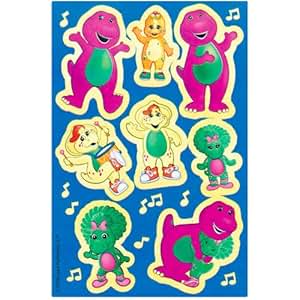 Amazon.com: Barney Stickers 2 sheets: Toys & Games