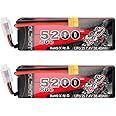 Amazon.com: GOLDBAT 5200mAh 80C 2S 7.4V RC LiPo Battery Hard Case with XT60 Plug for RC Evader ...