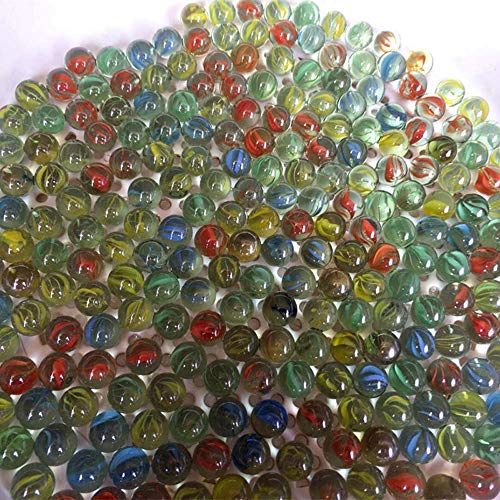 OBTANIM 30 Pcs Glass Marbles Toy 1 Inch Mega Beautiful Cats Eyes ...