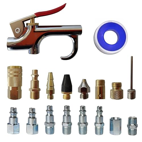 Abakoo 18 Pieces Air Tool and Compressor Accessory Kit, 1/4