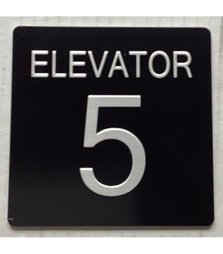 Ada Elevator Floor Number Signs ADA Braille Elevator Jamb Number