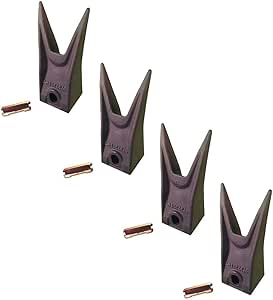Amazon.com: 4- Bobcat Stye Mini Excavator/Skid Bucket Teeth w/Pins ...