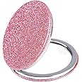 Amazon.com: Mpowtech Magnifying Pink Compact Mirror for Women and Girls ...