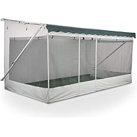 Dometic 930008.130 White Patty O'Room Awning Sunscreen Awning Enclosure ...